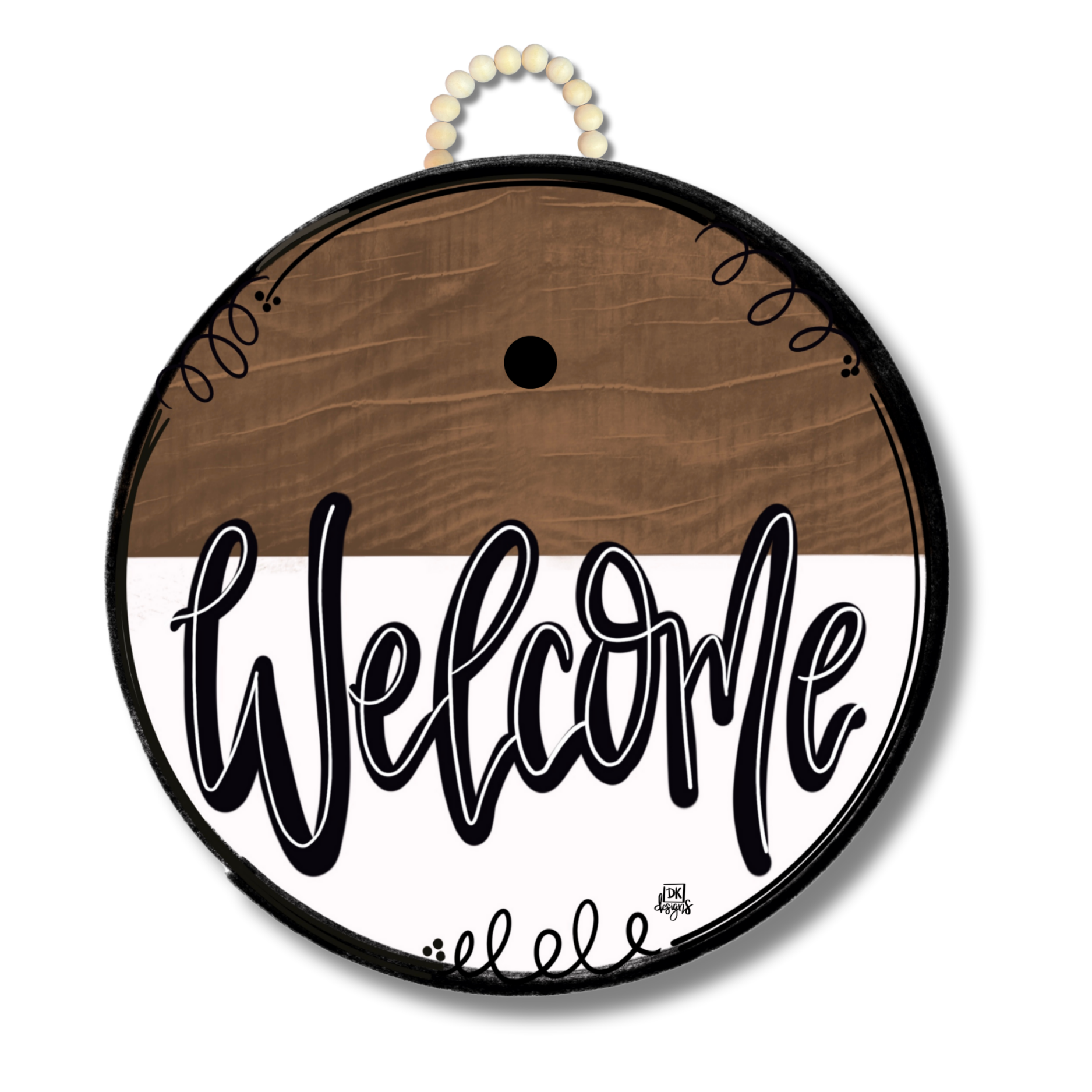 Classic Stain "Welcome" Hanger + Mini – DK Designs Georgia